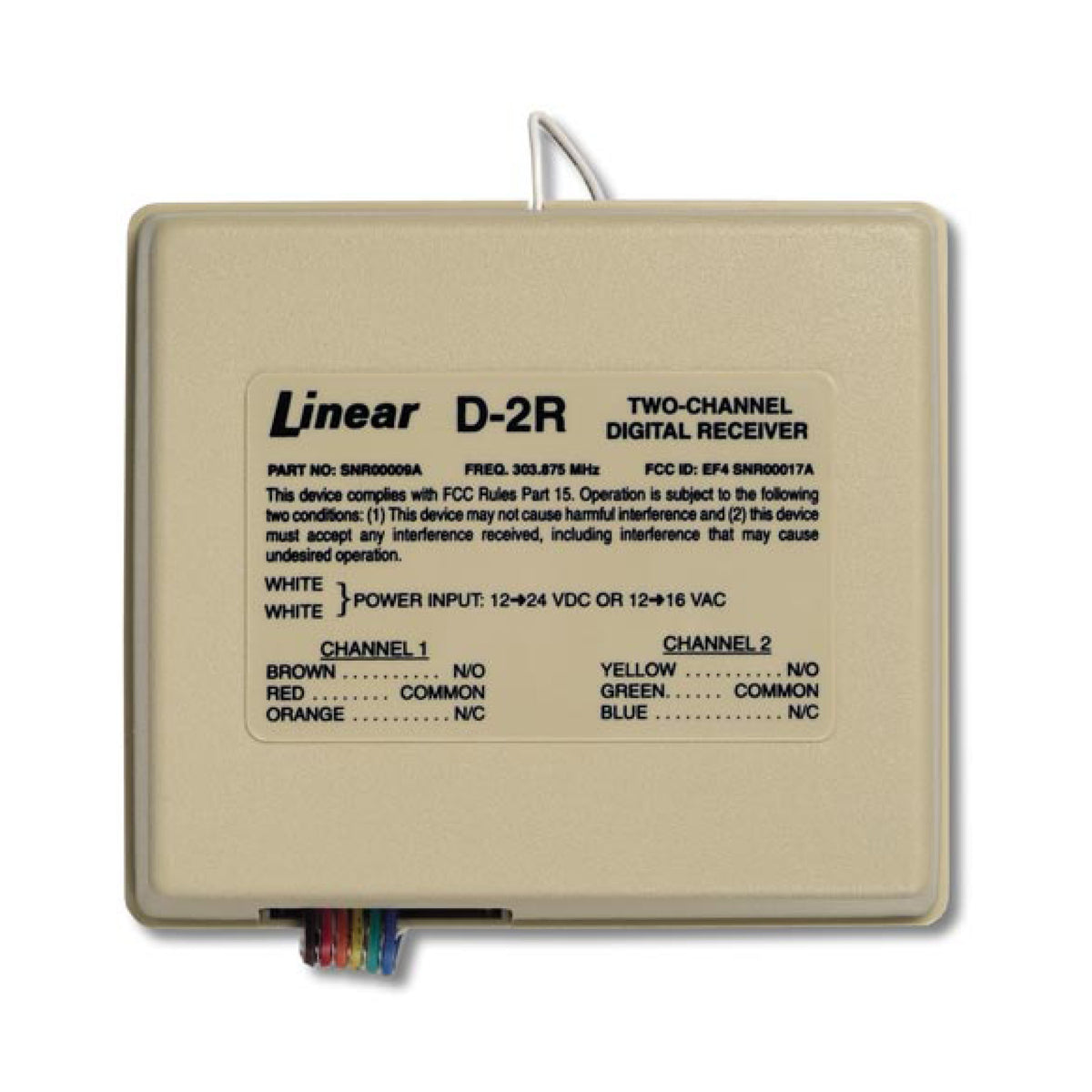 Linear D-2R 2-Channel Receiver — Ameratec