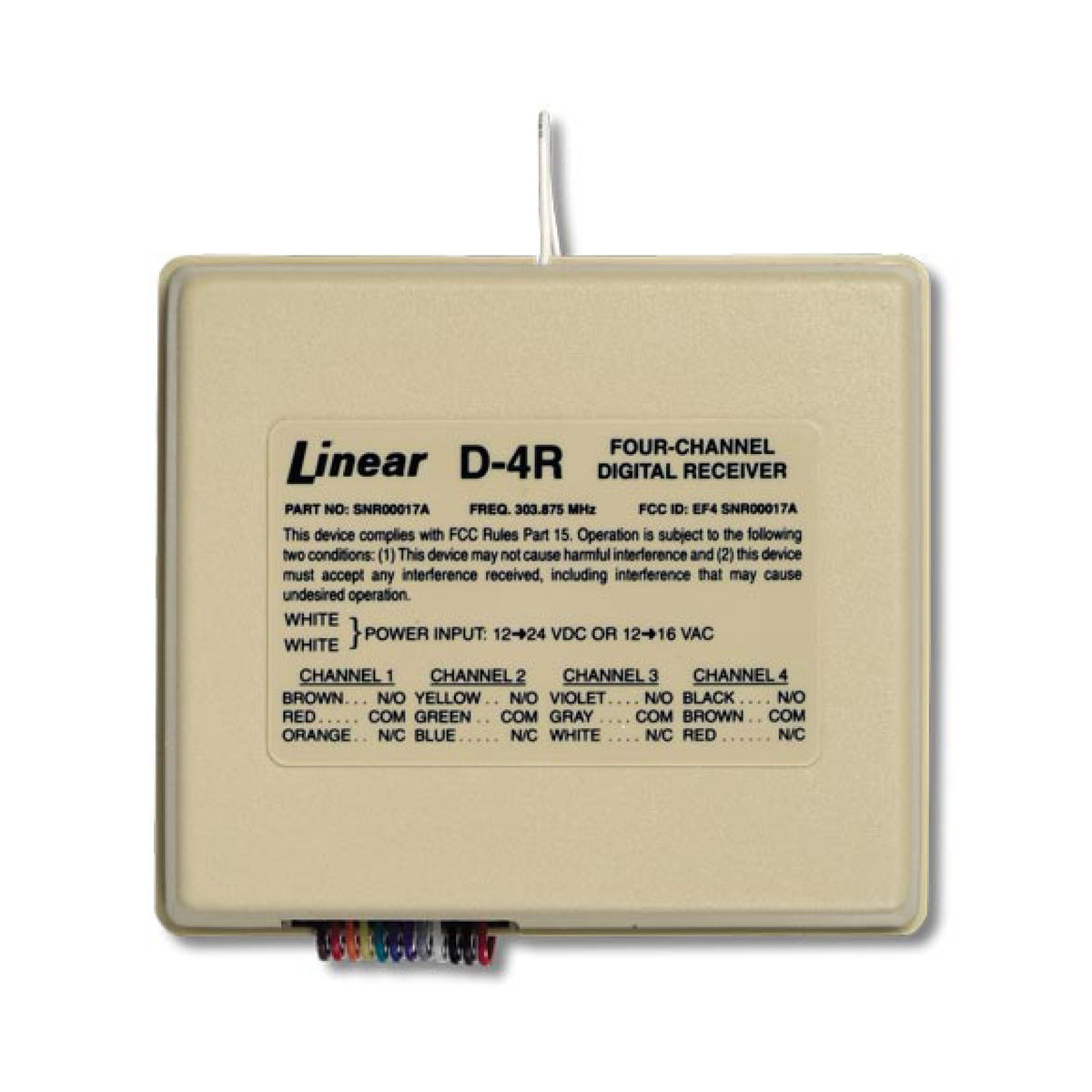 Linear D-4R 4-Channel Receiver — Ameratec